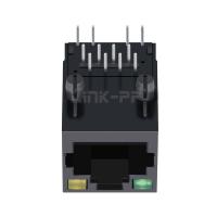 China Belfuse SI-50199-F Compatible LINK-PP LPJ1014NHNL 10/100 Base-T Tab Up Green/Yellow Led Single Port RJ45 Network Connector for sale