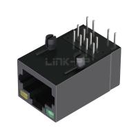 China Belfuse SI-50199-F Compatible LINK-PP LPJ1014NHNL 10/100 Base-T Tab Up Green/Yellow Led Single Port RJ45 Network Connector for sale