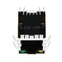 China Belfuse 08B0-1D1T-06-F Compatible LINK-PP LPJ2011KGNL 100 Base-T Connector RJ45 Magnetics Single Port Tab Up Yellow/Green Led for sale