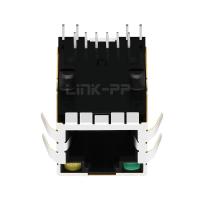 China RTA-3D4A1D1F Compatible LINK-PP LPJ2011KHNL 10/100 Base-T Tab Up Green/Yellow Led Single Port Connector Lan RJ 45 Magjack for sale