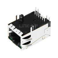 China Belfuse 0810-1G1T-06 Compatible LINK-PP LPJ2011KWNL 10/100 Base-T Tab Up Green/Green Led Single Port RJ-45 Ethernet Connector FastJacks for sale