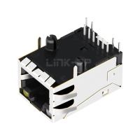 China WE 7499011610 Compatible LINK-PP LPJ2011KONL 10/100 Base-T Tab Up Orange&Green/Yellow Led Single Port RJ45 PCB Mount Jack for sale