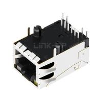 China WE MIC2411C-6131 Compatible LINK-PP LPJ2011KSNL 10/100 Base-T Tab Up Yellow/Orange&Green Led Single Port Integrated RJ45 FastJacks for sale