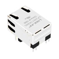China WE MIC2411C-6131 Compatible LINK-PP LPJ2011KSNL 10/100 Base-T Tab Up Yellow/Orange&Green Led Single Port Integrated RJ45 FastJacks for sale