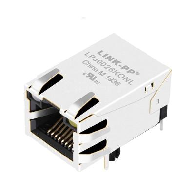 China YDS 47F-121ADYD2NL Compatible LINK-PP LPJ9026KONL 10/100 Base-T Tab Up Orange&Green/Yellow Led Single Port Modular Connector RJ45 for sale