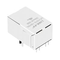 China RTA-110AHQ1A Compatible LINK-PP LPJ1075-1BHNL 100 Base-T Single Port RJ45 Magnetic POE Modular Jack Tab Up Green/Yellow Led for sale