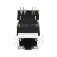 China Belfuse 0826-1B1T-57-F Compatible LINK-PP LPJK1014A55NL 10/100 Base-T Tab Up Orange&Green/Orange&Green Led 1x1 Port POE Connector Lan RJ45 Magjack for sale