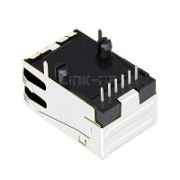 China Belfuse 0811-1X1T-06-F Compatible LINK-PP LPJ2011CNL 10/100 Base-T Tab Up Without Led 1x1 Port Jack RJ45 Network for sale