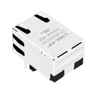 China Amphenol RJMG163007101NR Compatible LINK-PP LPJ2030CNL 10/100 Base-T Ethernet Jack RJ45 Magnetics 1x1 Port Tab Up Without Led for sale