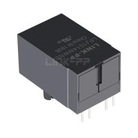 China Belfuse SI-50196-F Compatible LINK-PP LPJ1014NWNL 10/100 Base-T Tab Up Green/Green Led 1x1 Port Shielded Cat5e RJ45 Connector for sale