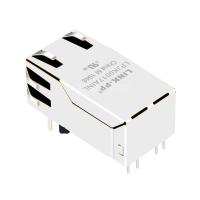 China Pulse JK0-0125NL Compatible LINK-PP LPJK0017AINL 10/100 Base-T Tab Up Yellow&Green/Green Led 1x1 Port Shielded RJ-45 Network Jack for sale