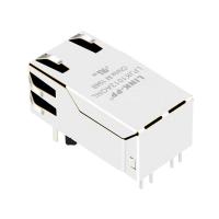 China Belfuse 0826-1X1T-57 Compatible LINK-PP LPJK1013AONL 10/100 Base-T RJ45 Ethernet  POE Magjack Tab Up Orange&Green/Yellow Led for sale