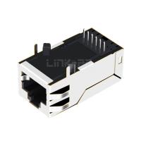 China Belfuse L816-1X1T-06-F Compatible LINK-PP LPJK0005CNL 10/100 Base-T Tab Up Without Led 1x1 Port Cat5e RJ-45 Connectors for sale