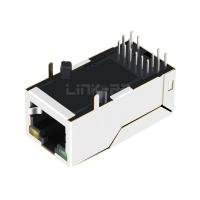China Belfuse 0826-1AX1-47-F Compatible LINK-PP LPJK0066BHNL 100 Base-T Single Port 8P8C RJ45 Jack With Magnetics Tab Up Green/Yellow Led for sale