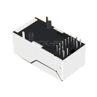 China Belfuse 0826-1AX1-47-F Compatible LINK-PP LPJK0066BHNL 100 Base-T Single Port 8P8C RJ45 Jack With Magnetics Tab Up Green/Yellow Led for sale