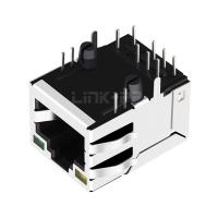China WE 7499211125 Compatible LINK-PP LPJ16047A10NL 10/100 Base-T Tab Up Yellow/Green Led Single Port 8 Pin POE RJ45 Connector Socket for sale