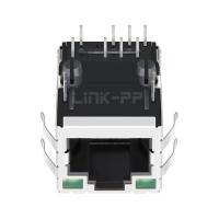 China Tyco C-6605834 Compatible LINK-PP LPJ16249AZNL 10/100 Base-T Tab Up Green/Green Led Single Port RJ-45 Ethernet Jack Modules for sale