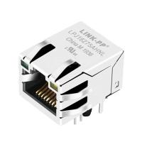 China RT7-ZZ-0002 Compatible LINK-PP LPJ16275AHNL 10/100 Base-T Tab Up Green/Yellow Led Single Port POE 8P8C RJ45 Female Socket for sale