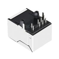 China WE 7499210001A Compatible LINK-PP LPJ16624DNL 10/100 Base-T RJ45 POE Cat5e Magnetics Jack Single Port Tab Up Without Led for sale