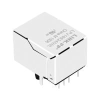 China WE 7499210001A Compatible LINK-PP LPJ16624DNL 10/100 Base-T RJ45 POE Cat5e Magnetics Jack Single Port Tab Up Without Led for sale