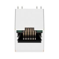 China Tyco 1840419-1 Compatible LINK-PP LPJD1011BFNL 10/100 Base-T Vertical RJ45 Connector Green/Green LED for sale