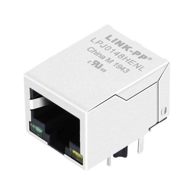 China LPJ0148HENL 10/100 Base-T 8 Pin RJ45 8P8C Female Connector for sale