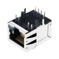 China LPJ0158GDNL 10/100 Base-T Y/G Leds Single Port RJ45 Female Connector for sale