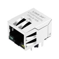 China LPJ0514GENL 10/100 Base-T Integrated Magnetics PoE+ Single Port RJ45 Magnetic jack for sale