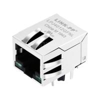 China LPJ4012GFNL 10/100 Base-T Green/Green Led Tab Down 8P8C Single Port Ethernet RJ45 Connector for sale