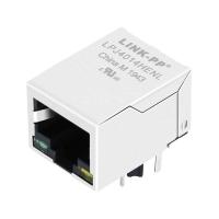 China LPJ4014HENL 10/100 Base-T Single Port RJ45 Female Connector for sale