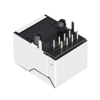China LPJ16093DNL 10/100 Base-T Single Port RJ45 Magnetic Modular Jacks Tab Up Without Led for sale