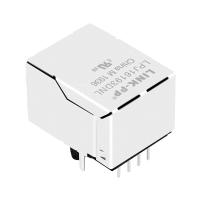 China LPJ16193DNL 10/100 Base-T Tab Up Without Led 1 Port 8P8C Modular Jack RJ45 Transformer for sale