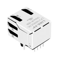 China LPJ16093CNL 10/100 Base-T Tab Up Without Leds Single Port Modular Jack RJ45 Transformer for sale