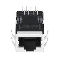 China LPJ16212CNL 10/100 Base-T Tab Up Without LED 1 Port 8P8C Jack RJ 45 Female Connector for sale