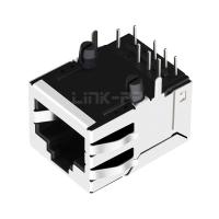 China LPJ16249CNL 10/100 Base-T Tab Up Without Led Single Port Jack PoE RJ45 Female Connector for sale