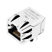 China LPJ16286CNL 10/100 Base-T Tab Up Without Led Single Port 8P8C RJ45 Female Connector for sale