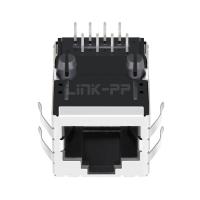 China LPJ16286CNL 10/100 Base-T Tab Up Without Led Single Port 8P8C RJ45 Female Connector for sale
