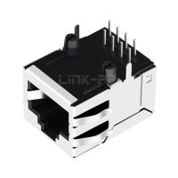 China LPJ16286CNL 10/100 Base-T Tab Up Without Led Single Port 8P8C RJ45 Female Connector for sale
