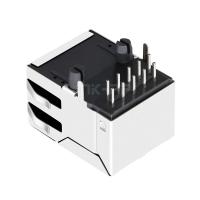 China LPJ16666CNL 10/100 Base-T Tab Up Without Led Single Port PoE Shielded RJ45 Female Connector for sale