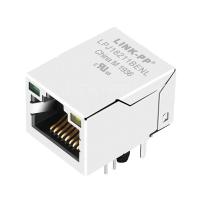 China LPJ16211BENL 10/100 Base-T RJ45 Jack 1 Port Shielded Tab Up Green/Yellow Led for sale