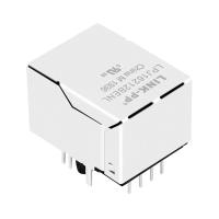 China LPJ16212BENL 100 Base-T Tab Up Green/Yellow Led Single Port Ethernet Connectors RJ45 Jack for sale