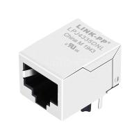 China LPJ4335DNL 10/100 Base-T Tab Down Without Led Single Port PoE RJ45 Female Connectors for sale