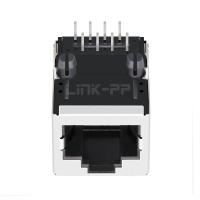 China Pulse J1026F01NL Compatible LINK-PP LPJ1026DNL 10/100 Base-T Tab Up Without Led Single Port Connector RJ-45 Magjack for sale