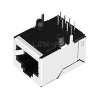 China Pulse J1026F01NL Compatible LINK-PP LPJ1026DNL 10/100 Base-T Tab Up Without Led Single Port Connector RJ-45 Magjack for sale