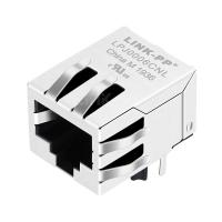 China Pulse J0006D21NL Compatible LINK-PP LPJ0006CNL 10/100 Base-T Tab Down Without Led Single Port 8 Pin RJ45 Connector for sale