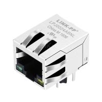 China Pulse J0024D21BNL Compatible LINK-PP LPJ0024ABNL 10/100 Base-T Tab Down Green/Yellow Led One Port RJ45 Connector Socket for sale