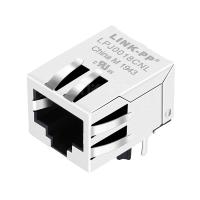 China LPJ0018CNL 10/100 Base-T Tab Down Without Led Single Port 8P8C RJ45 Connection for sale