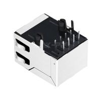 China LPJ0018CNL 10/100 Base-T Tab Down Without Led Single Port 8P8C RJ45 Connection for sale