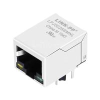 China Pulse J0026D01FNL Compatible LINK-PP LPJ0026BMNL 10/100 Base-T Tab Down Yellow/Green Led Single Port 8P8C PCB RJ45 Lan Jack for sale