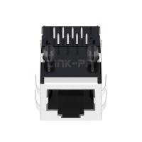 China Pulse JXR1-0001NLT Compatible LINK-PP LPJ6011CNL 10/100 Base-T Tab Up Without Led Single Port 8P8C RJ45 Modular Jack for sale